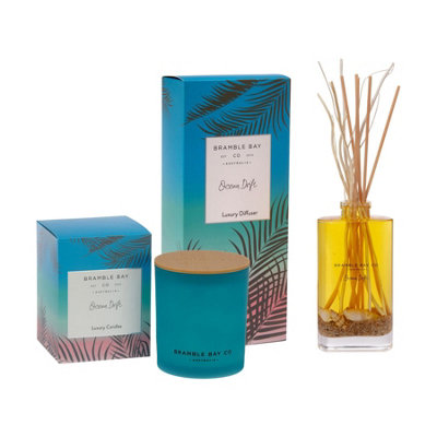 Bramble Bay - Oceania Scented Candle & Diffuser Set - 300g/150ml ...