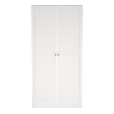 Brande Wardrobe with 2 Frame Doors in White