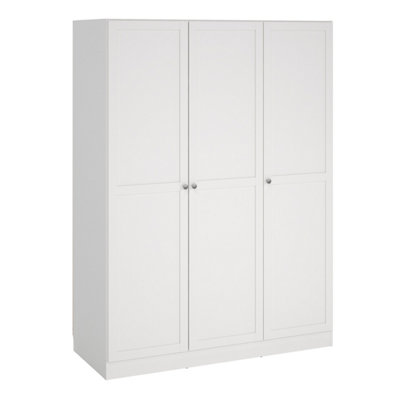Buy Brande Wardrobe with 3 Frame Doors in White | DIY at B&Q