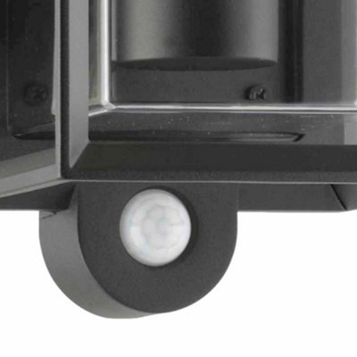 Brandon - Black Motion Sensor Outdoor Wall Light