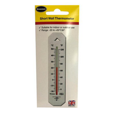 Brannan Budget Short Wall Thermometer 150mm One Colour (One Size)