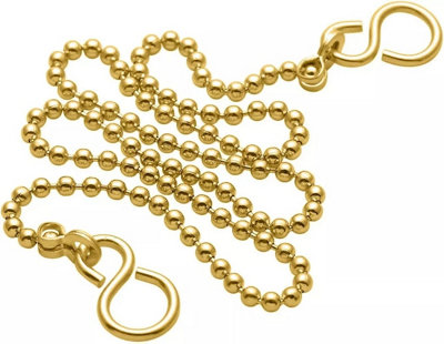 Brass Bath Plug Chain Replacement 18" Ball Type Sink Plug Chain with S ...