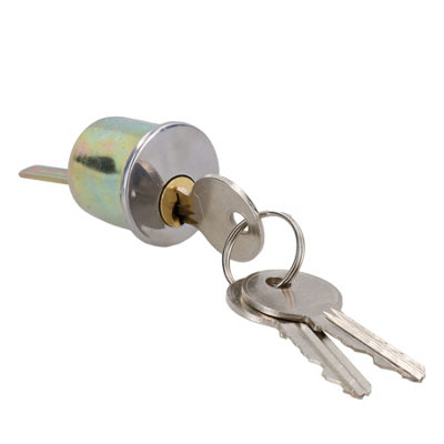 Brass Finish Front Door Lock Night Latch Rim Yale Type Cylinder ...