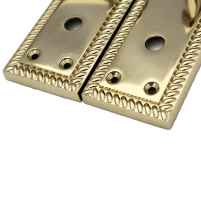 Brass Finish Georgian Roped BATH WC Door Handle MODERN HIGH QUALITY ...