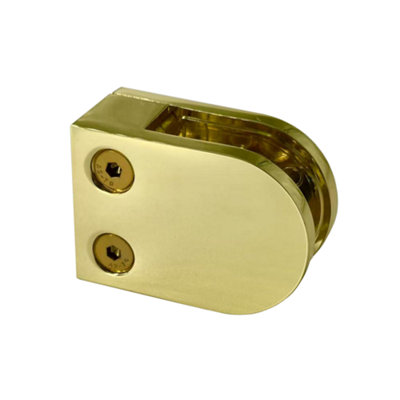 Brass Glass Clamp - D Shaped - 10mm Glass