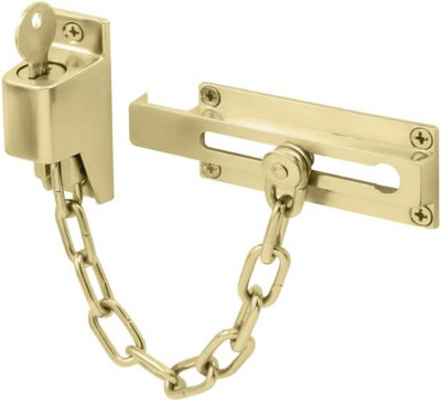 Brass Heavy-Duty Door Security Chain Lock - Internal Door Lock with ...