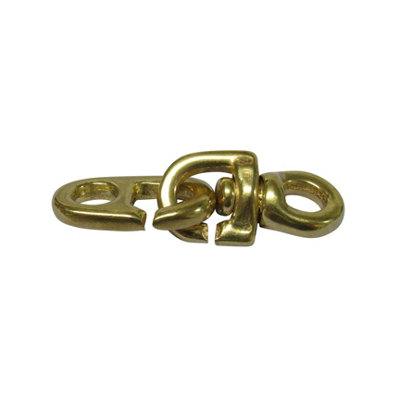 Brass Inglefield Clip Flag Swivel 58MM (Flagpole Brummel Line Hook)