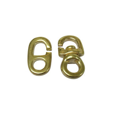 Brass Inglefield Clip Flag Swivel 58MM (Flagpole Brummel Line Hook)