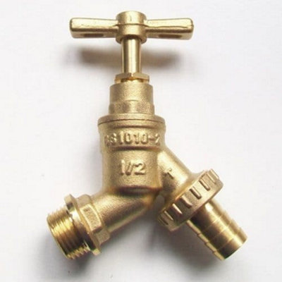 Brass Outdoor Garden Tap Hose Union Bib Tap 1/2"