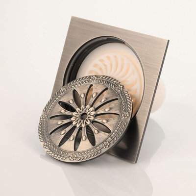 Brass Shower Drain Square Floor Siphon Antiodor Shower Grate for ...