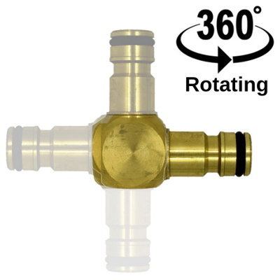 Brass Snap-On Hose Lock Revolving Elbow with Female Thread 3/4" BSP ...