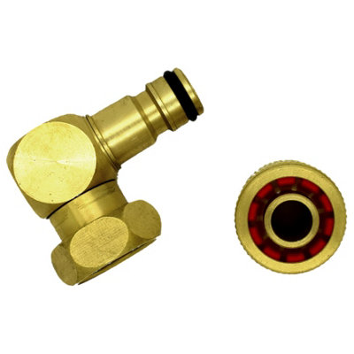 Brass Snap-On Hose Lock Revolving Elbow with Female Thread 3/4" BSP ...