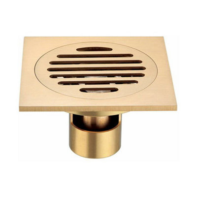 Brass Square Shower Drain Stainless Steel Square Floor Drain AntiOdor ...