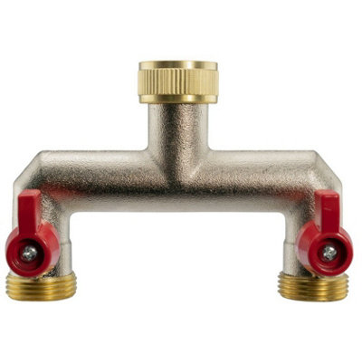 Brass Tap Connector Splitter 2 3 4 Way Valve Adaptor Fitting Garden ...