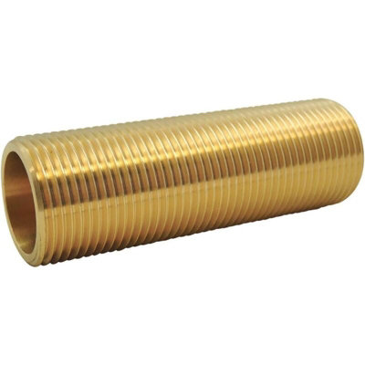 Brass wall threaded pipe three quarters x length 100 mm 1 piece