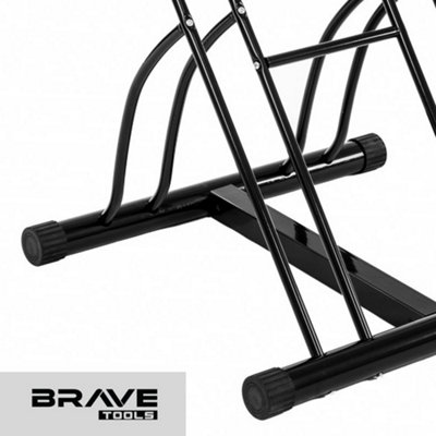 Brave Tools Double Heavy Duty Bike Bicycle Floor Parking Stand Holder ...