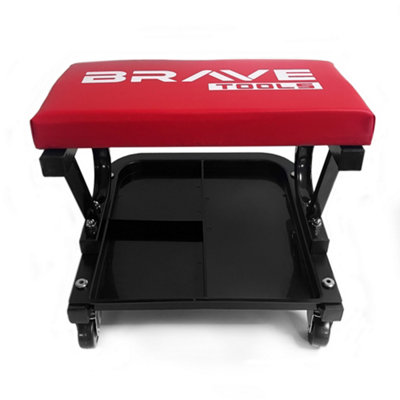 Brave Tools Mechanics Garage Creeper Trolley Padded Seat Car Automotive ...