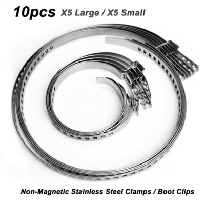 Brave Tools Universal CV Boot Clips Kit Stainless Steel Set of 10 Axle ...