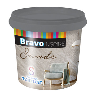 BRAVO INSPIRE SANDE Gold decorative topcoat | DIY at B&Q