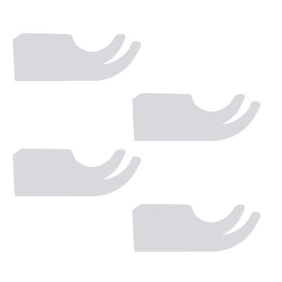 Braxton White Horizontal Radiator Mounting Bracket | DIY at B&Q