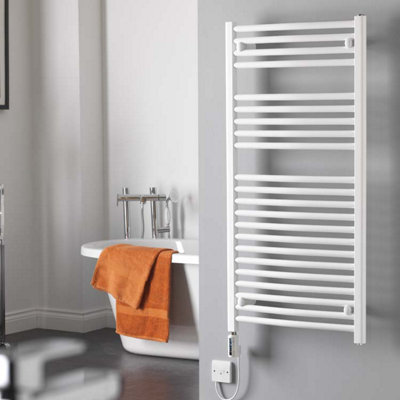 Bray WiFi Electric Heated Towel Rail With Thermostat, Timer, Straight ...