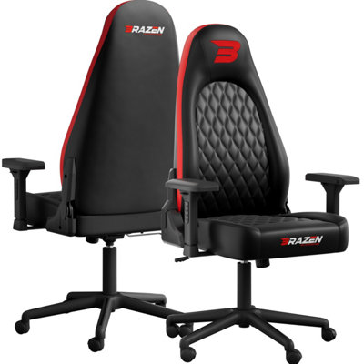 BraZen President Elite Esports PC Gaming Chair - Red