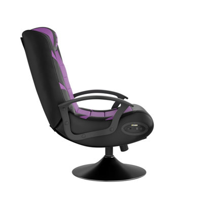 BraZen Pride 2.1 Bluetooth Surround Sound Gaming Chair - Purple