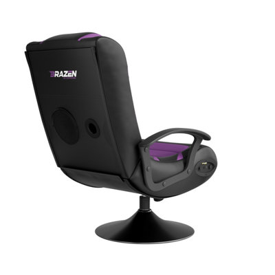 BraZen Pride 2.1 Bluetooth Surround Sound Gaming Chair - Purple