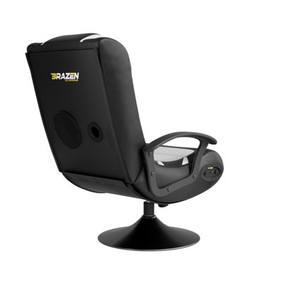 BraZen Pride 2.1 Bluetooth Surround Sound Gaming Chair - White