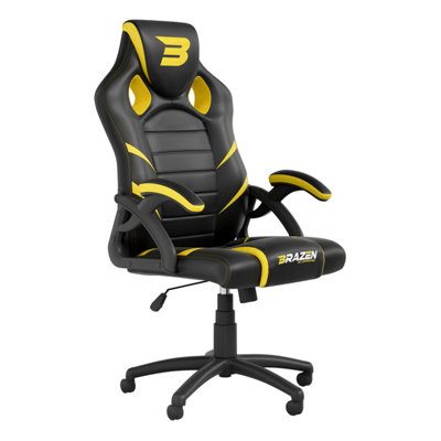 BraZen Puma PC Gaming Chair - Yellow