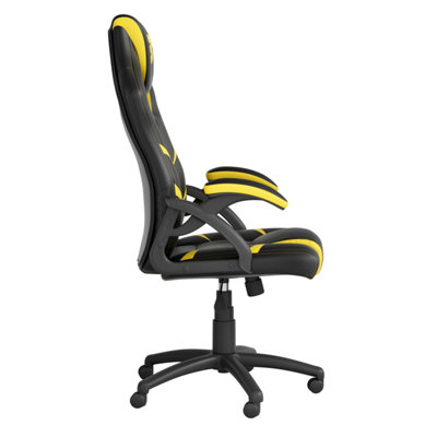 BraZen Puma PC Gaming Chair - Yellow