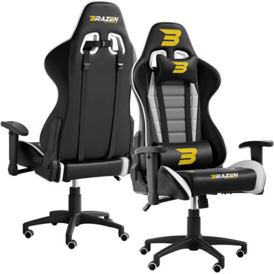BraZen Sentinel Elite PC Gaming Chair - White