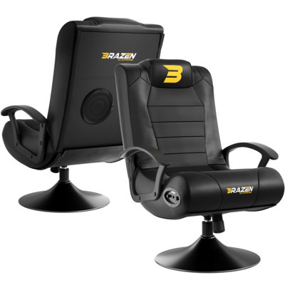 BraZen Stag 2.1 Bluetooth Surround Sound Gaming Chair - Black