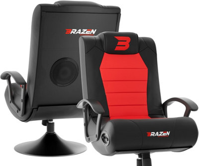 BraZen Stag 2.1 Bluetooth Surround Sound Gaming Chair - Red