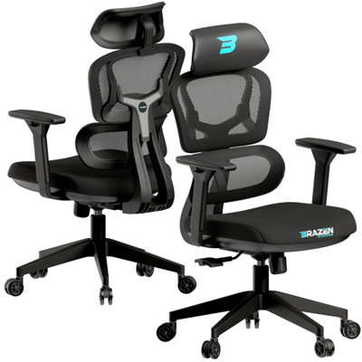 BraZen Sultan Elite Esports PC Gaming Chair - Blue