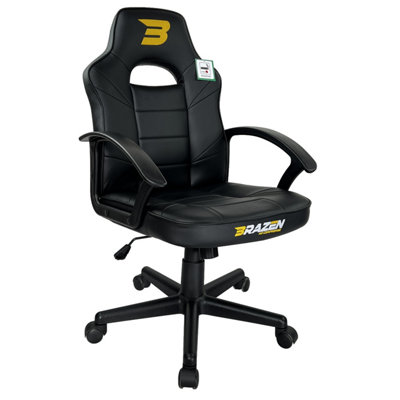 BraZen Valor Mid Back PC Gaming Chair- Black