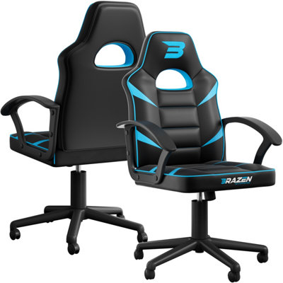 BraZen Valor Mid Back PC Gaming Chair- Blue