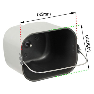 Breadmaker Pan for MORPHY RICHARDS Bucket + Kneading Blade Arm 48261 ...