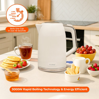 Breakfast Set - Kettle & Toaster in White