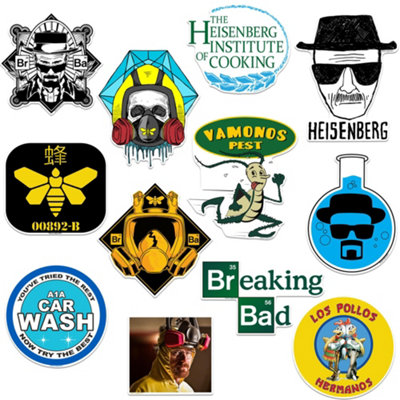 Breaking Bad Deluxe Logos Stickers (Pack of 50) Multicoloured (One Size)