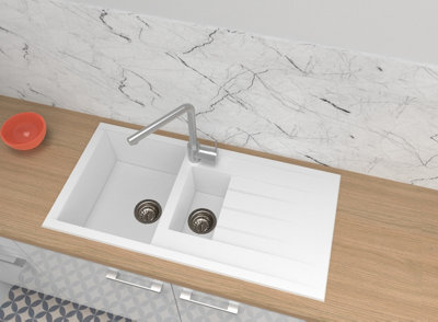 BREDON 1.5 BOWL WHITE COMPOSITE REVERSIBLE