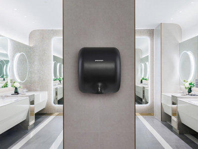 Bremmer Generic Turbo Hand Dryer in Black