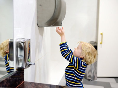 Bremmer Generic Turbo Hand Dryer in Brushed Steel