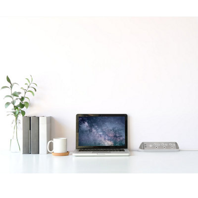 Brennenstuhl Estilo Corner Extension Lead With USB - Stainless Steel ...