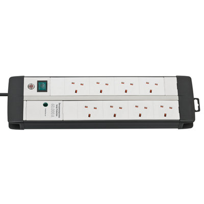 Brennenstuhl Premium-Line Duo 8 Gang Extension Lead with Surge ...