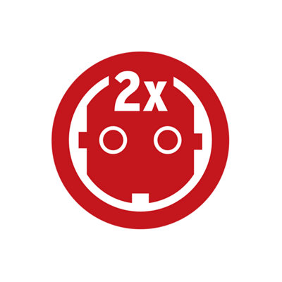 Brennenstuhl UK & Schuko extension lead 4 UK Sockets & 2 Schuko Sockets ...