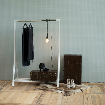 Brent Clothes Rack in White Powder-Coat Steel