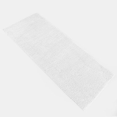 Brentfords Chenille Noodle Non-Slip Soft Shower Bath Mat, 45 x 110cm ...