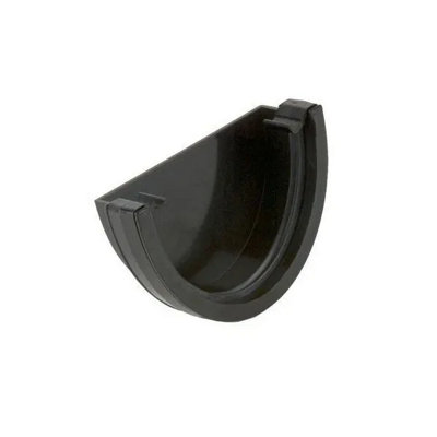 Brett Martin 170mm External Stop End BR097B Black Large Deep Style ...