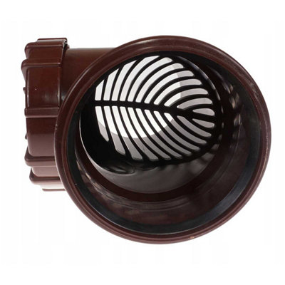 Brick Orange 110mm Gutter Downpipe Leaf Guard Strainer Basket Filter ...
